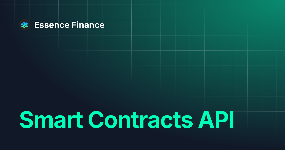 Smart Contracts API | Essence Finance